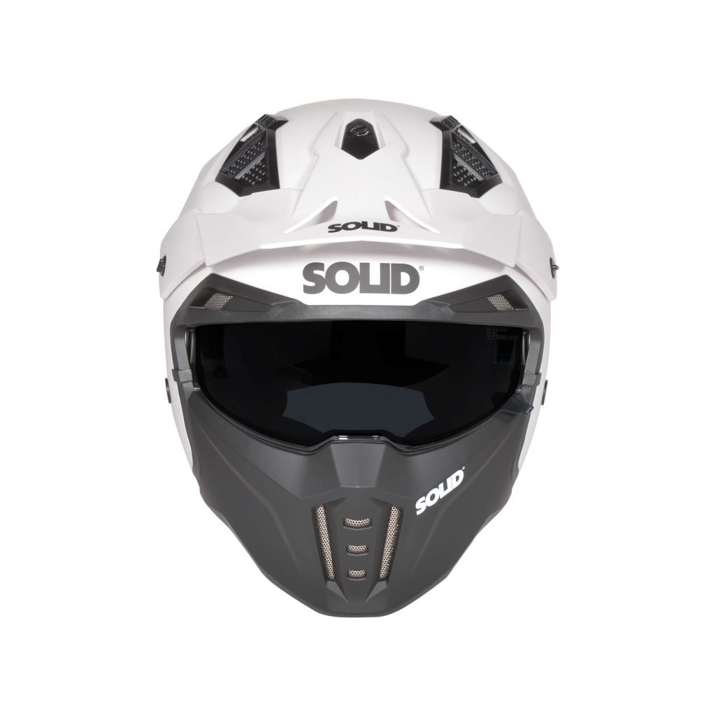 S46 Full-Face with a drop down tinted shield & removable chin-bar - SOLID Helmets