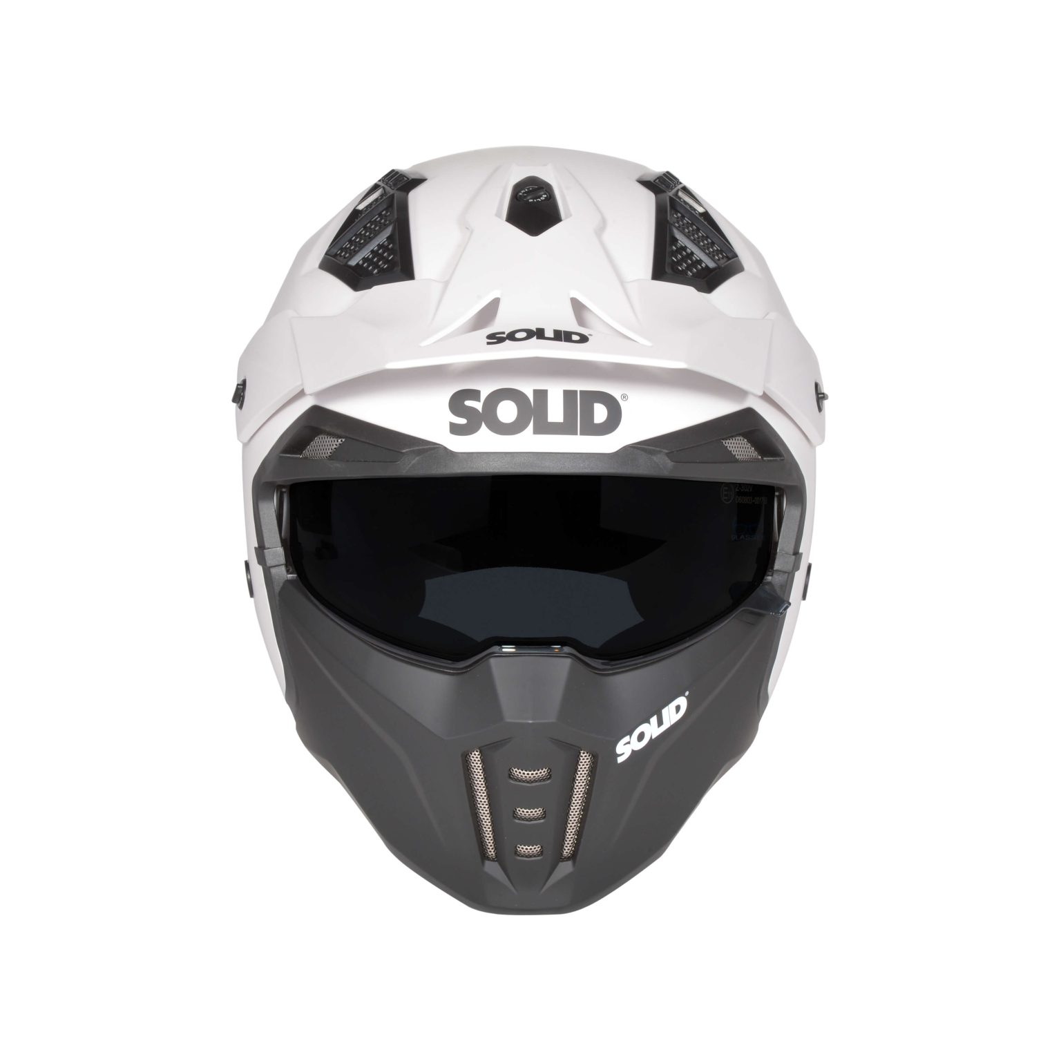 S46 Full-Face with a drop down tinted shield & removable chin-bar - SOLID Helmets