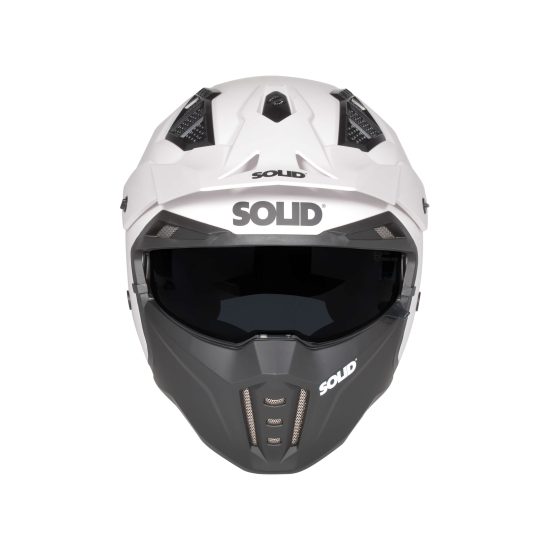 S46 Full-Face with a drop down tinted shield & removable chin-bar - SOLID Helmets