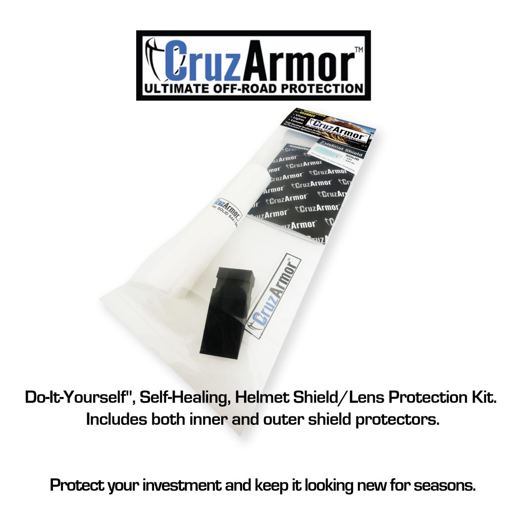 CruzArmor Self-Healing S44 AIR Helmet Shield Protection Kit - SOLID Helmets